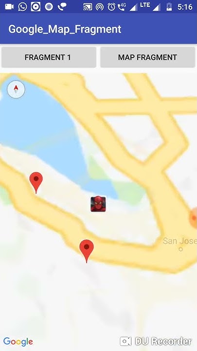 Google Map Fragment - YouTube