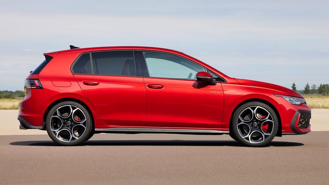 Volkswagen Golf GTI 2024 Kings Red - exterior - YouTube