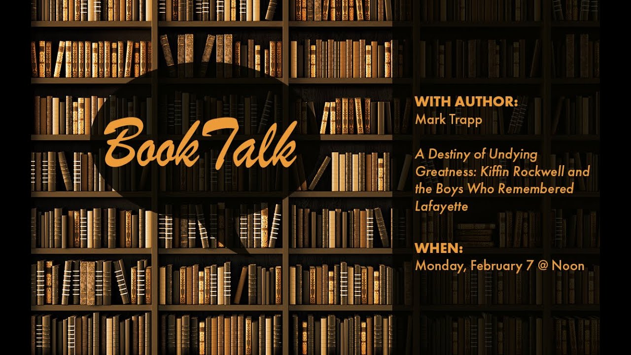 Book Talk with author Mark Trapp - YouTube