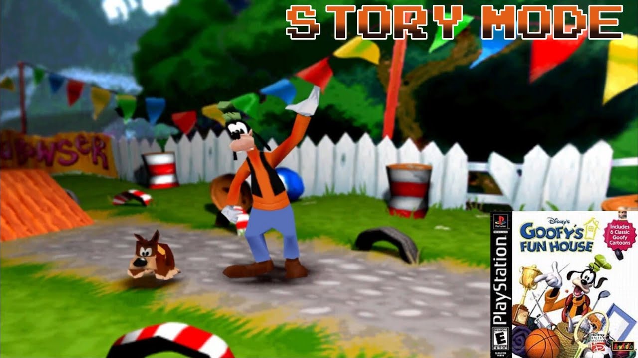 GOOFY'S FUN HOUSE (PS1) | STORY MODE | -NAMATIN - YouTube