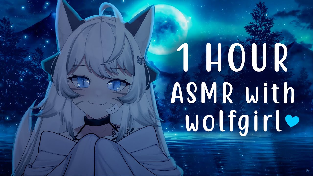[ASMR] Fall Asleep With a WolfGirl! 🐺 Close Breathing & More (1HOUR ...
