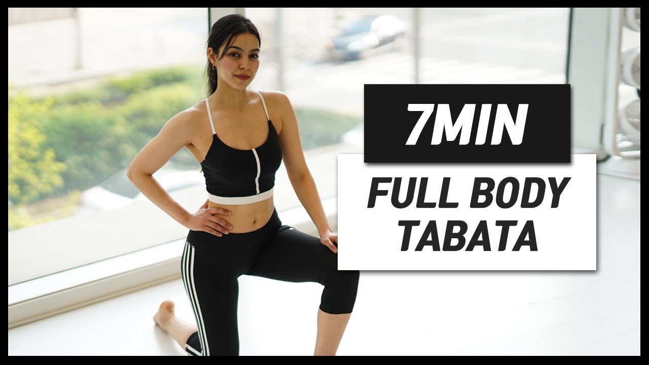 7MIN FULL BODY TABATA Workout // No equipment! 7분 전신 타바타!! 칼로리 불태우기 ...