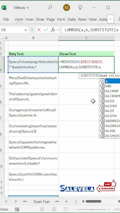 How to use Reduced & Lambda function in excel - YouTube