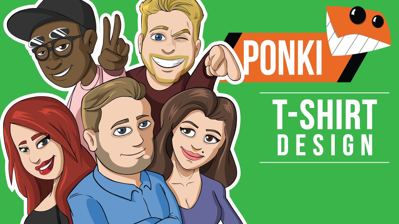 Ponki (T-Shirt Design) - SpeedPainting - YouTube