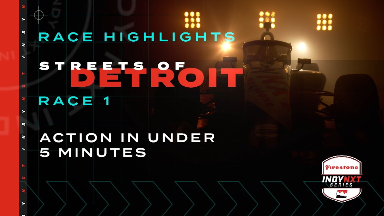 RACE HIGHLIGHTS // 2023 INDY NXT by Firestone Detroit Grand Prix Race 1 ...