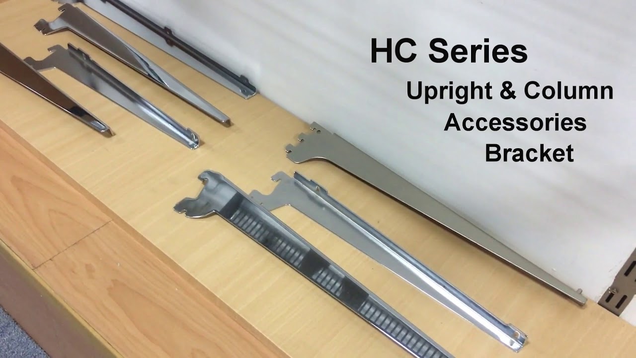 07-HC Double slotted upright wall channel for shop display - YouTube