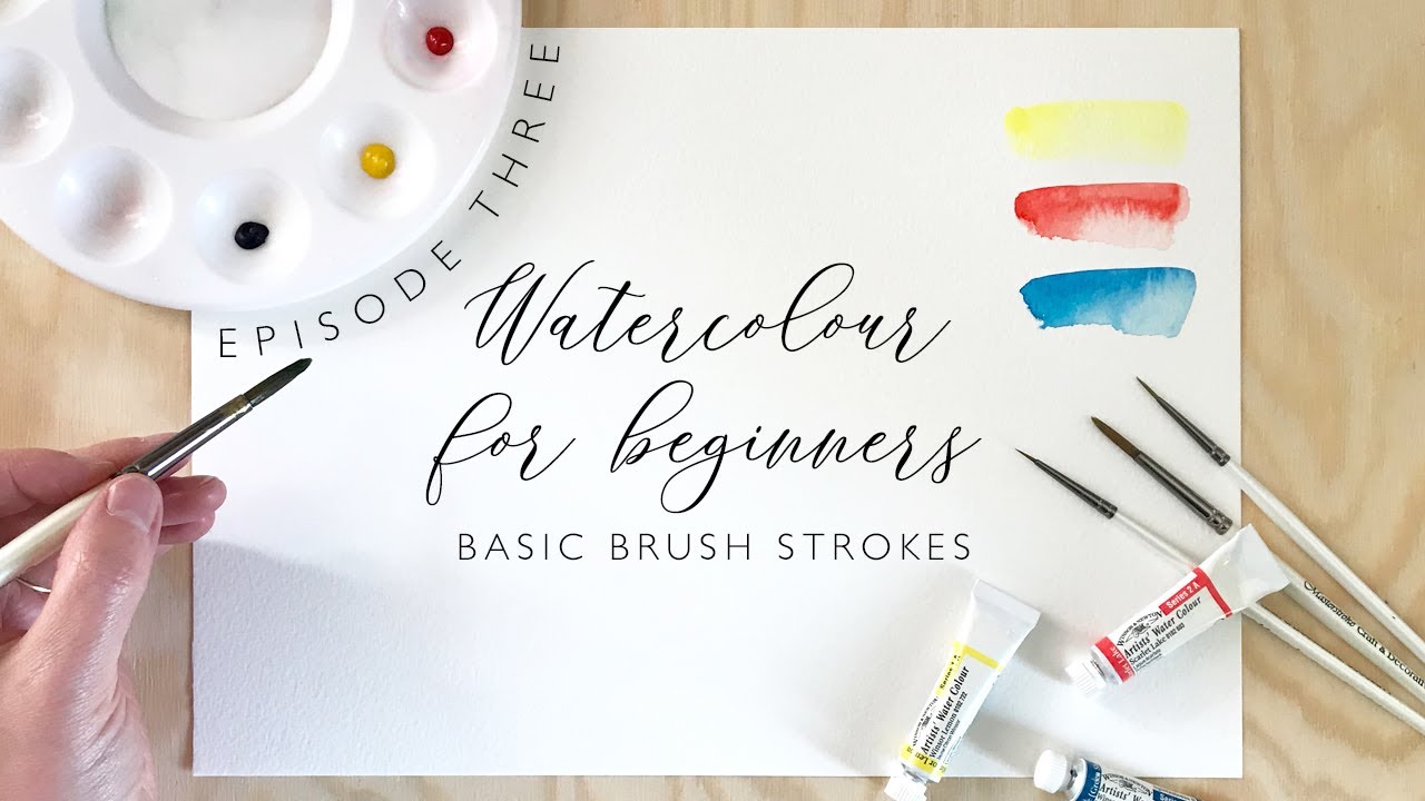 Basic Watercolour Brush Strokes - YouTube