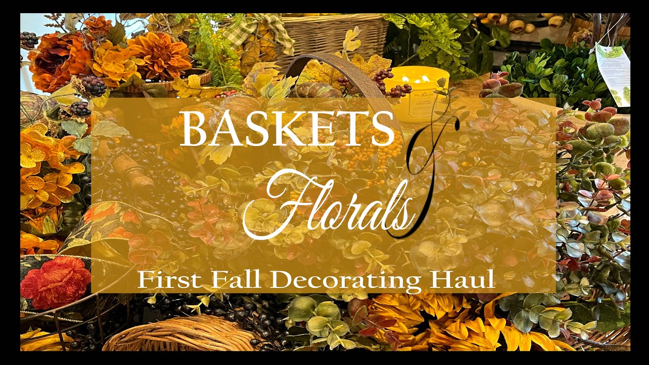 ~ BEAUTIFUL FALL DECOR IDEAS 2022 ~ BASKETS, FLORALS, & BOXWOODS ...