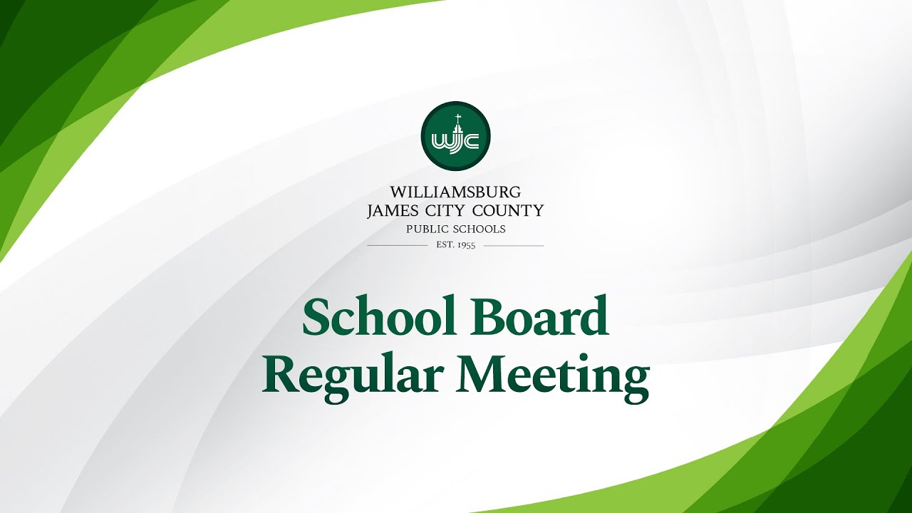WJCC School Board Regular Meeting from 6/17/25 - YouTube