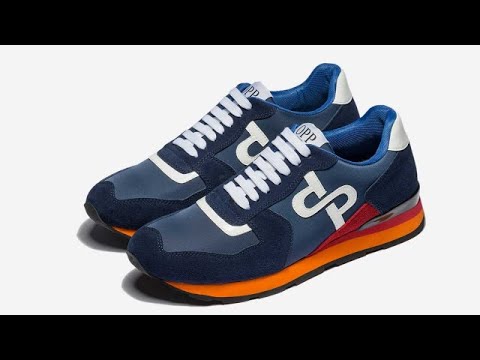 Opp France Fashion Designer Lace-Up Suede Blue Sneakers - YouTube