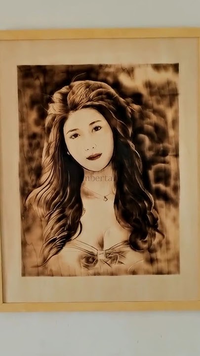 Portrait Angle Grinder Art 🤩 ️ #craftideas #craft #woodart #shortvideo #youtubeshorts #viral # ...