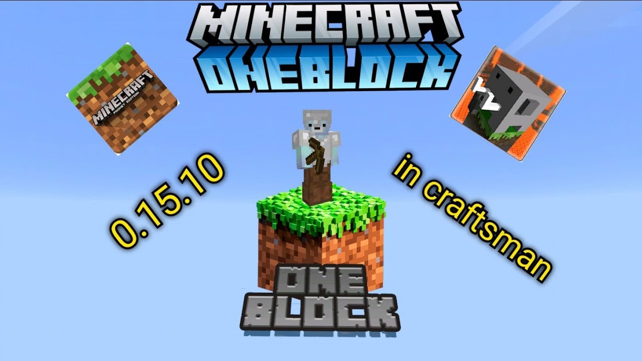 One block in Craftsman 0.15.10 (link in comment ) - YouTube