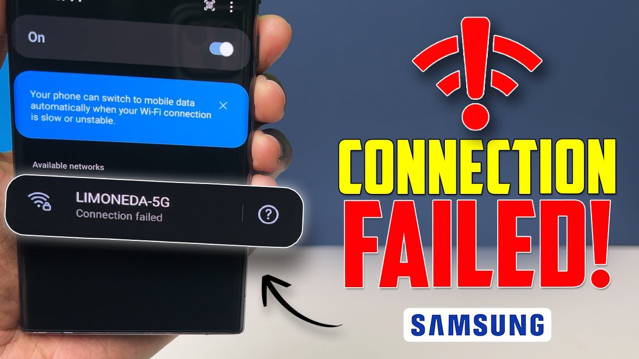 Samsung Phone Wi-Fi ‘Connection Failed’? Here’s How to Fix! - YouTube
