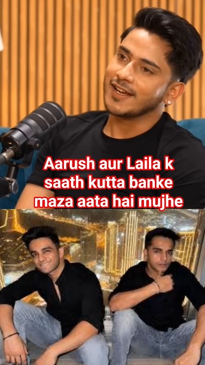 Aarush Laila Trip with Purav Jha🔥😱 #shorts #trending #youtubeshorts #edit #podcast #shortvideo ...