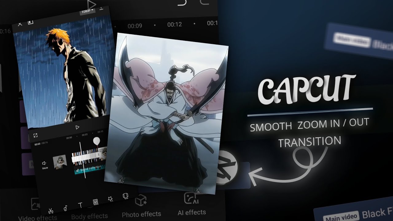 Capcut Smooth Zoom in / out Transition Tutorial | AE Like Transition ...