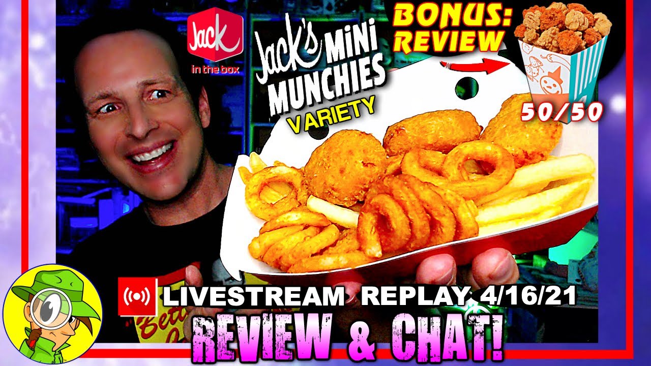 Jack In The Box® MINI MUNCHIES VARIETY Review 😋🧀🍟 Livestream Replay 4. ...
