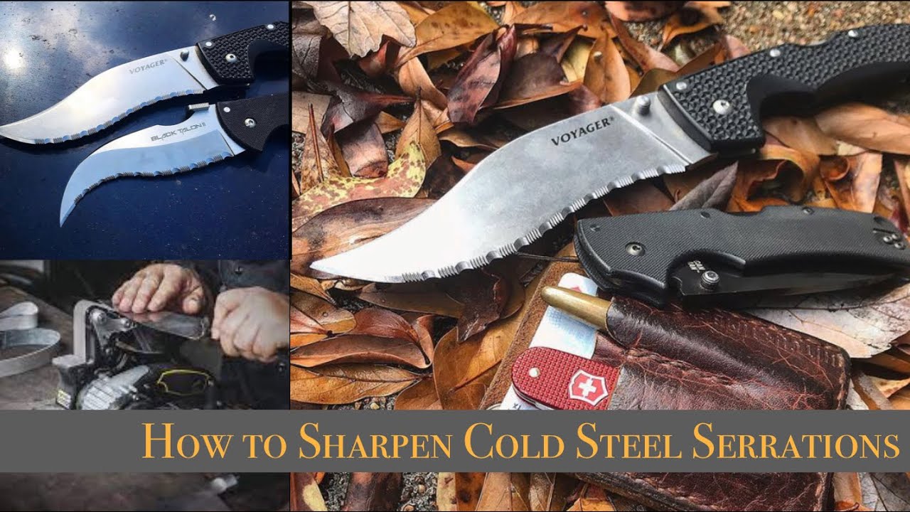 Cold Steel Serrations: How To Sharpen, Maintain, Or Repair - YouTube