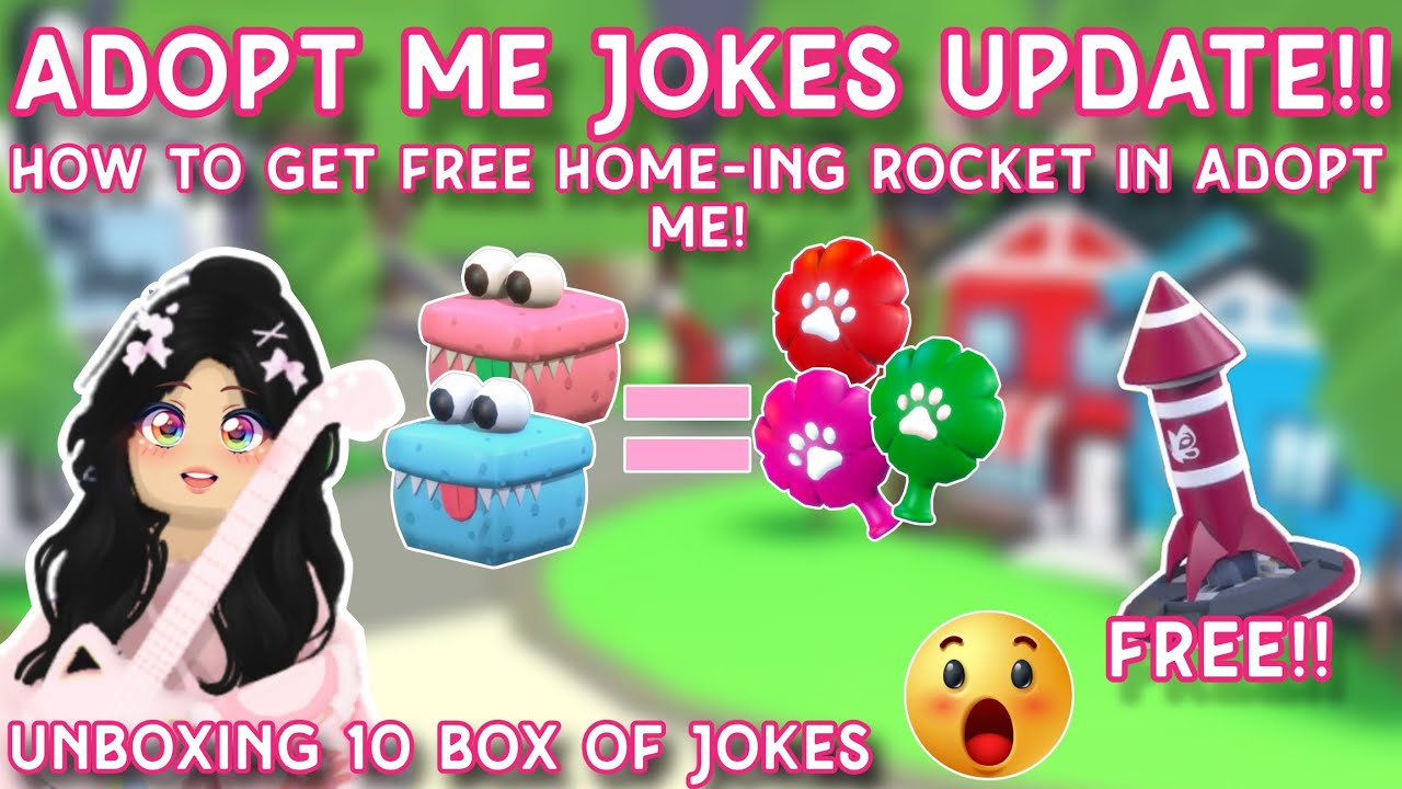 Get Free HOME-ING ROCKET In Adopt Me!😱🫣 Unboxing 10 BOX OF JOKES!!🤡🃏 ...