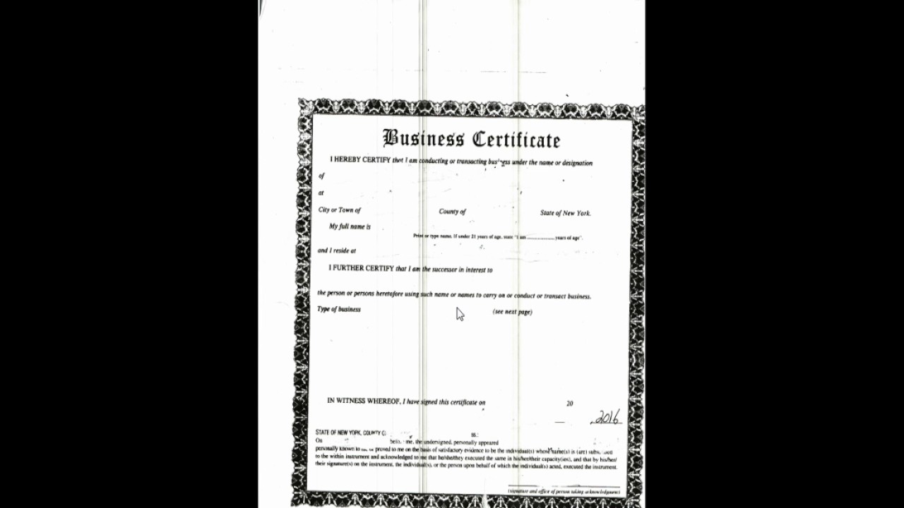 How to apply for business certificate - YouTube