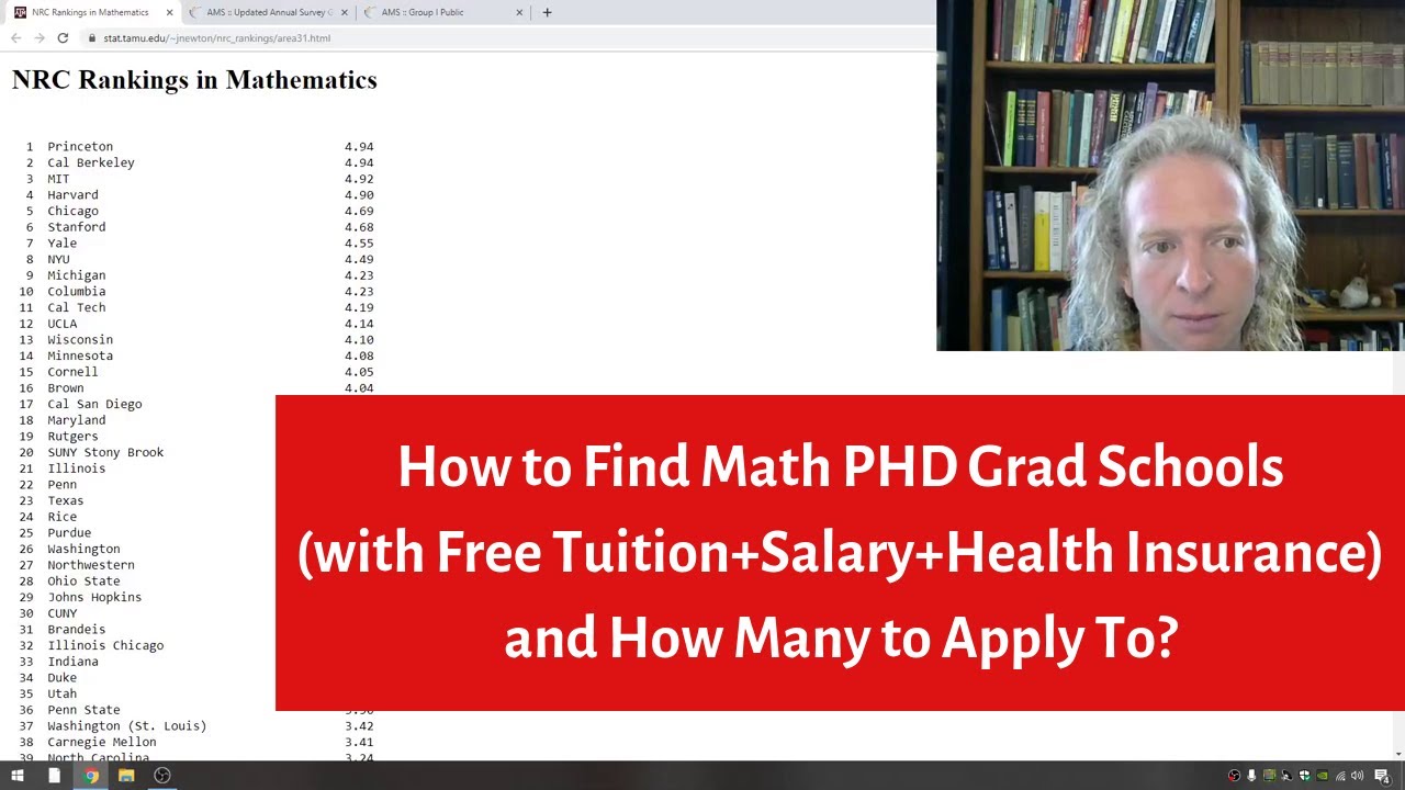 How to Find Math PHD Grad Schools(Free Tuition+Salary+Health Insurance ...
