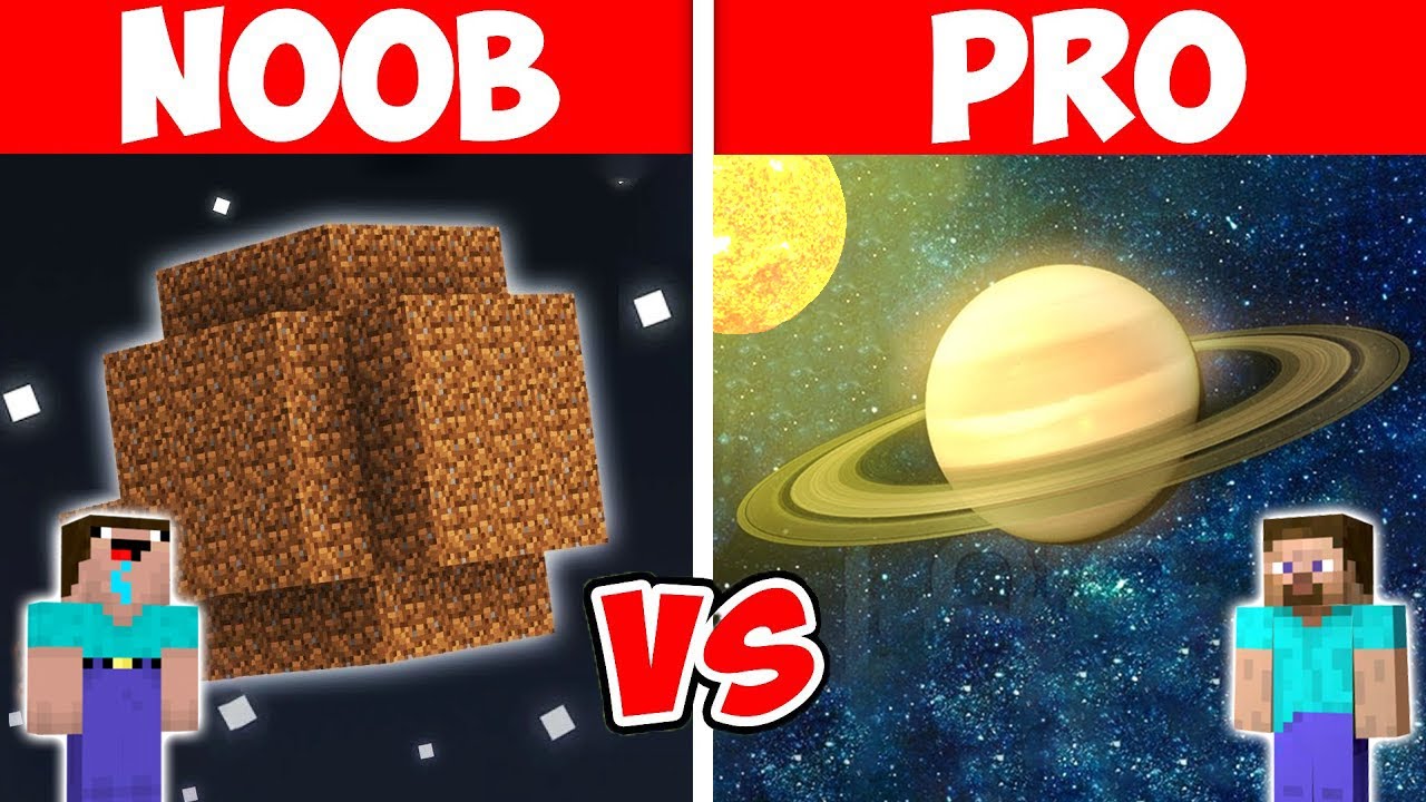 Minecraft NOOB vs PRO: GIANT PLANET BUILD CHALLENGE - YouTube