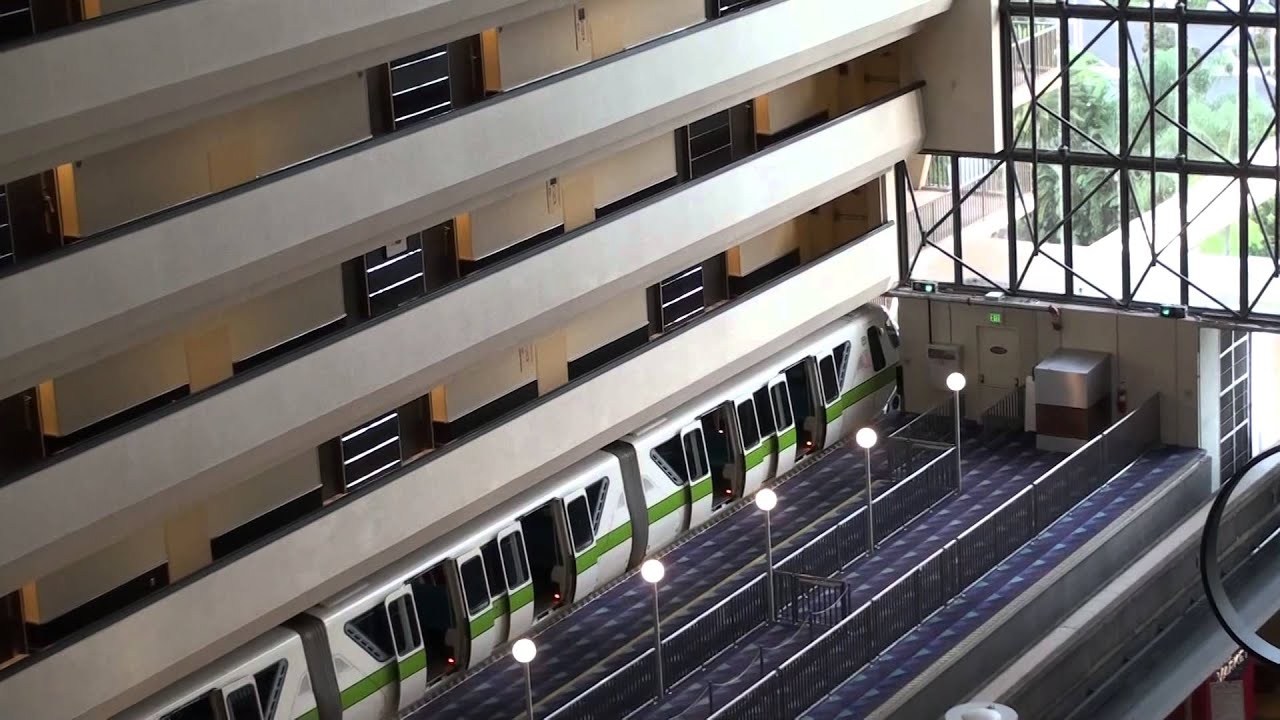 Monorail Station at Disney's Contemporary Resort 2015 - YouTube