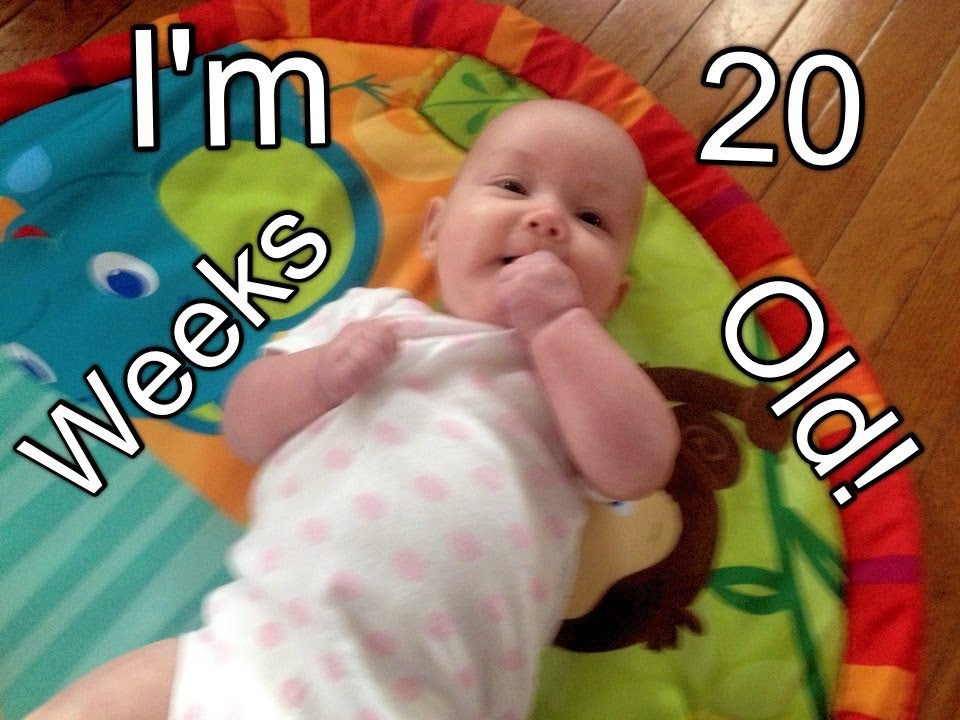 20 Weeks Old! (Tummy time, rolls over, baby talk!) - YouTube