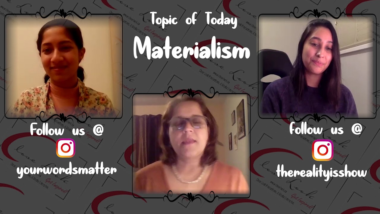 The Reality is ... Materialism - YouTube