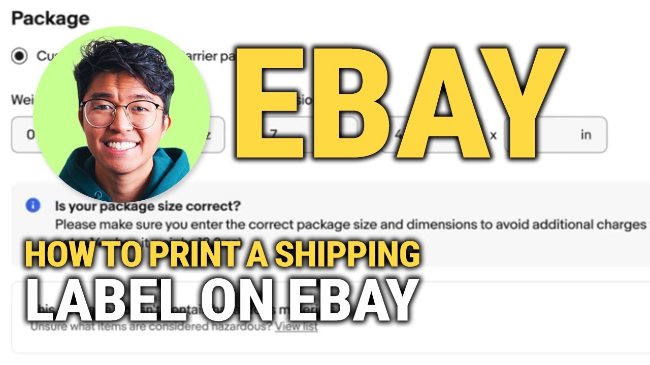 How to Print a Shipping Label on eBay: Easy Guide! - YouTube