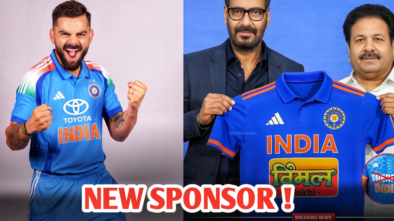 Team India New Jersey Sponser ? TOYOTA And VIMAl Pan Masala ! Cricket ...