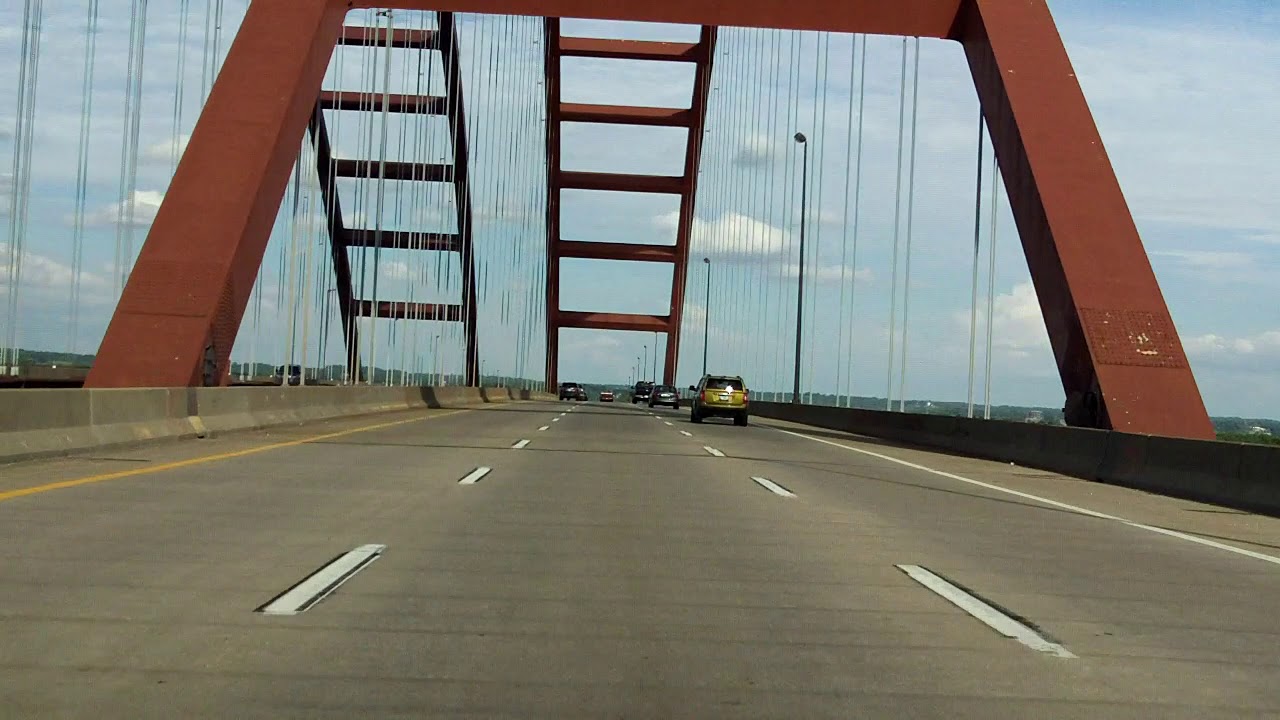 Jefferson Barracks Bridge eastbound - YouTube