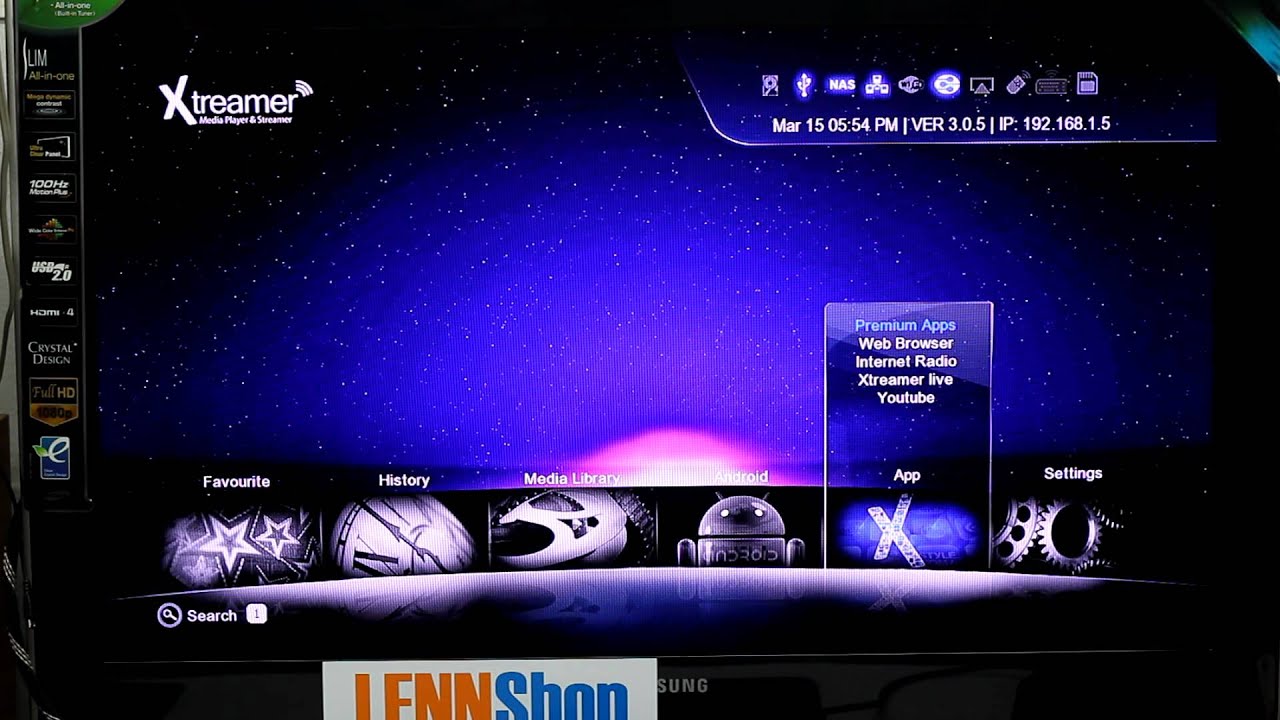 Xtreamer Sidewinder 3 แนะนำการใช้งาน เมนู LENNSHOP - YouTube