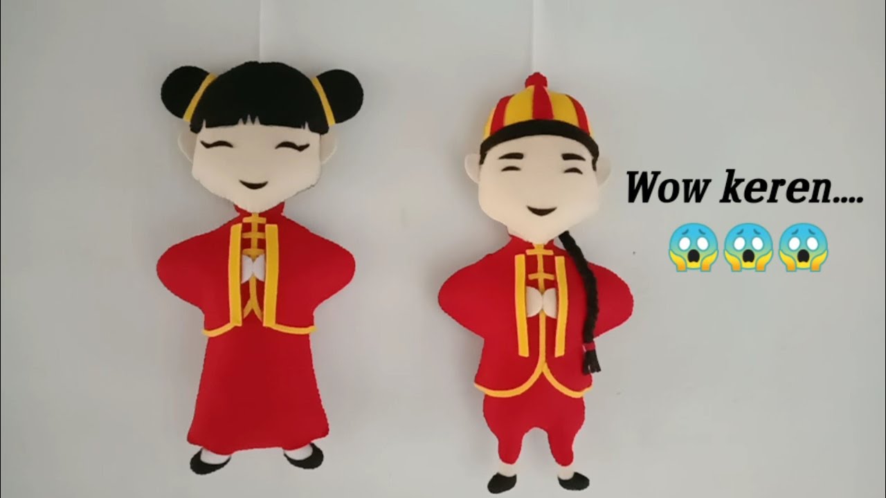 BONEKA CINA DARI KAIN FLANEL - YouTube