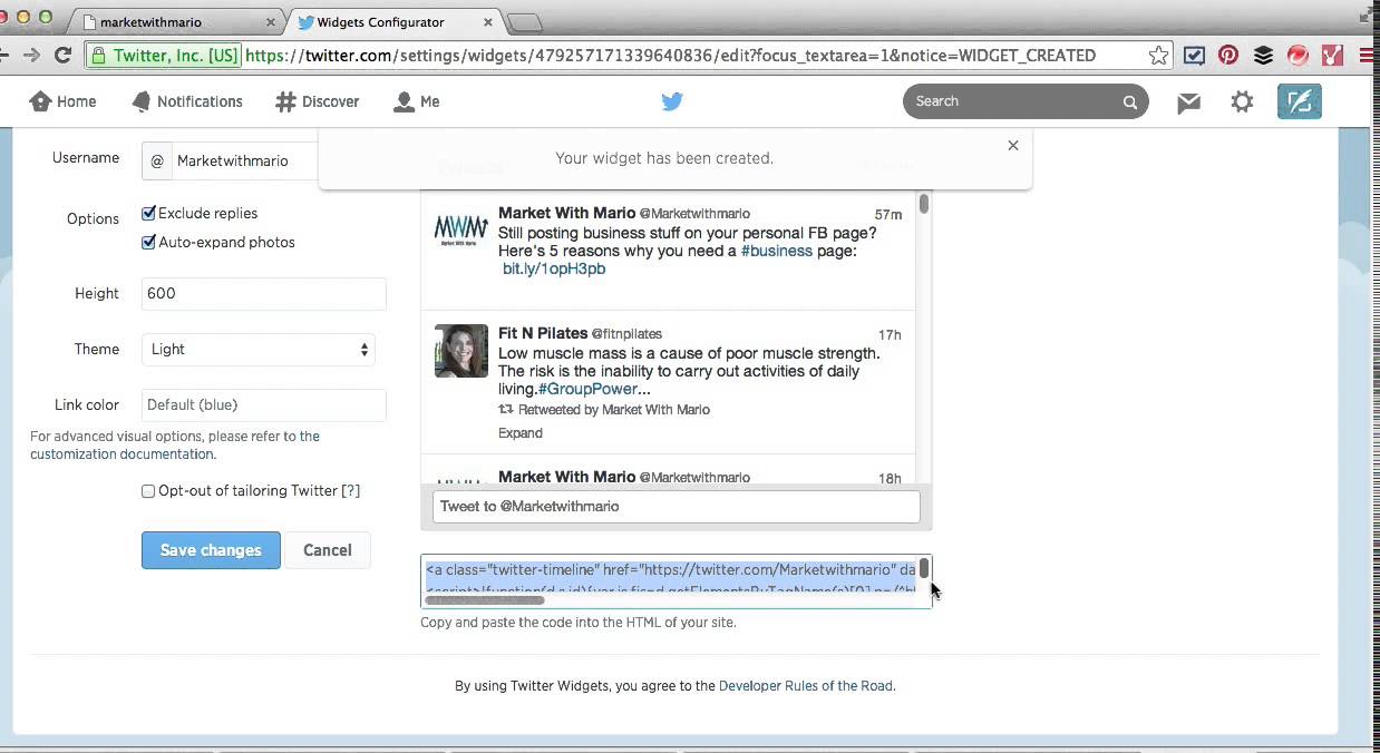 How To Add A Twitter Widget To Your Website - YouTube