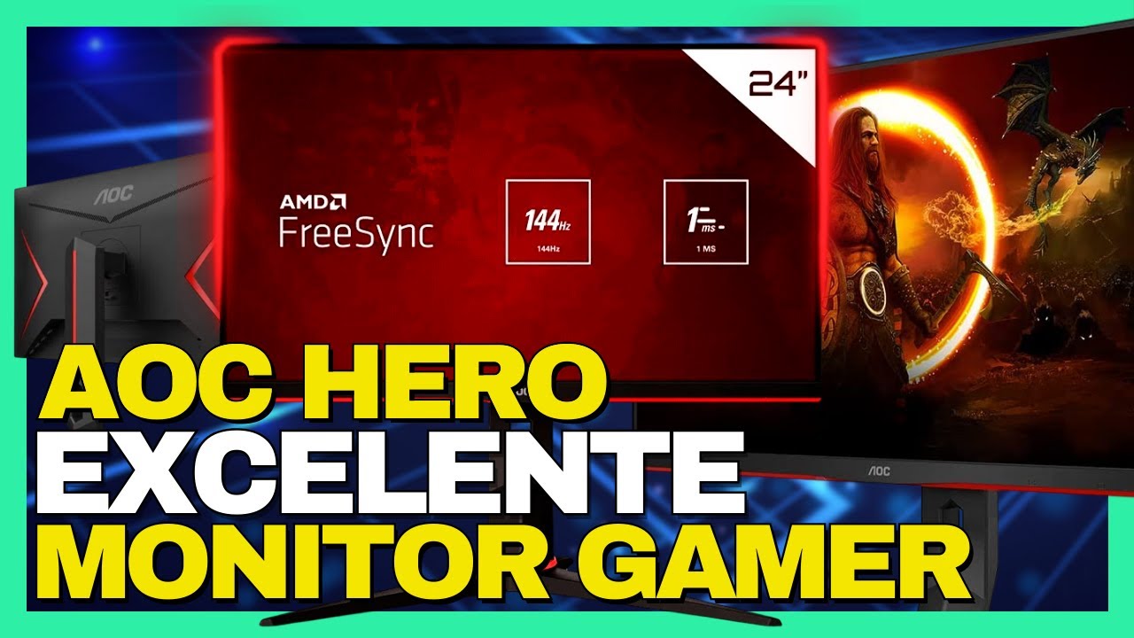 MONITOR AOC HERO 24 feito para gamers exigentes - eleve sua performance ...