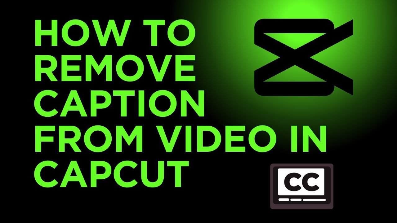 How to remove caption from video in Capcut - Easy! - YouTube