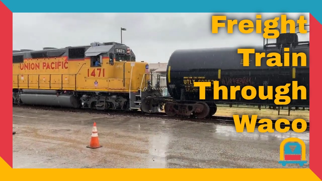 Freight Train Passing Through Waco, Texas, USA (September 2019) - YouTube
