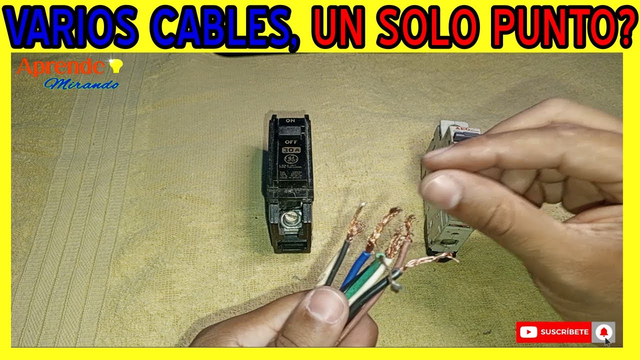 ASI PUEDES CONECTAR VARIOS CABLES ELECTRICOS A UN SOLO PUNTO SIN ...