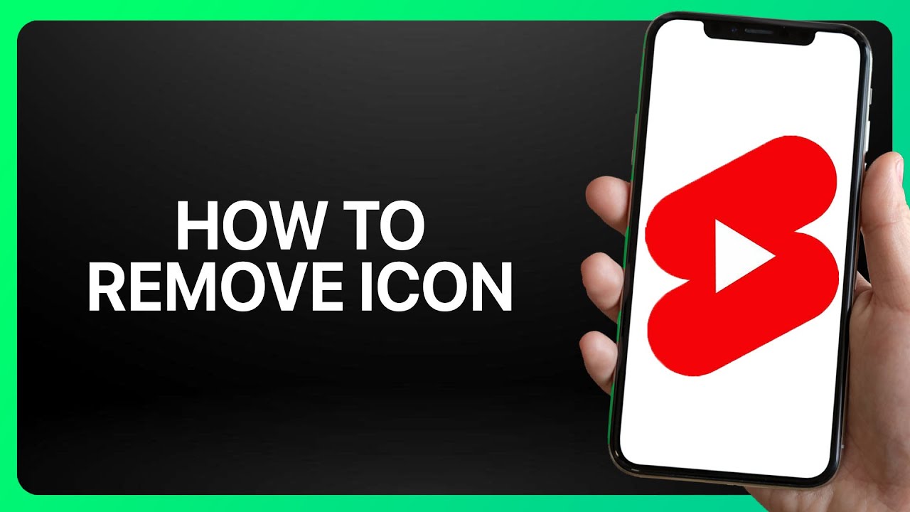 How To Remove YouTube Shorts Icon Tutorial - YouTube