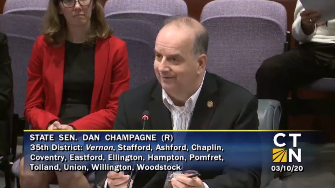 State Senator Dan Champagne Insurance Committee 2020 03 10 Crumbling ...
