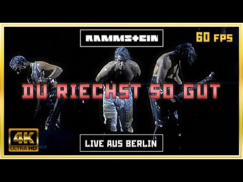 Rammstein: Du Riechst So Gut  live aus Berlin 1998 With subtitles 4K 60fps remastered