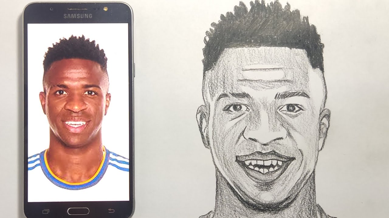 DESENHO FÁCIL - VINÍCIUS JR DO REAL MADRID - YouTube