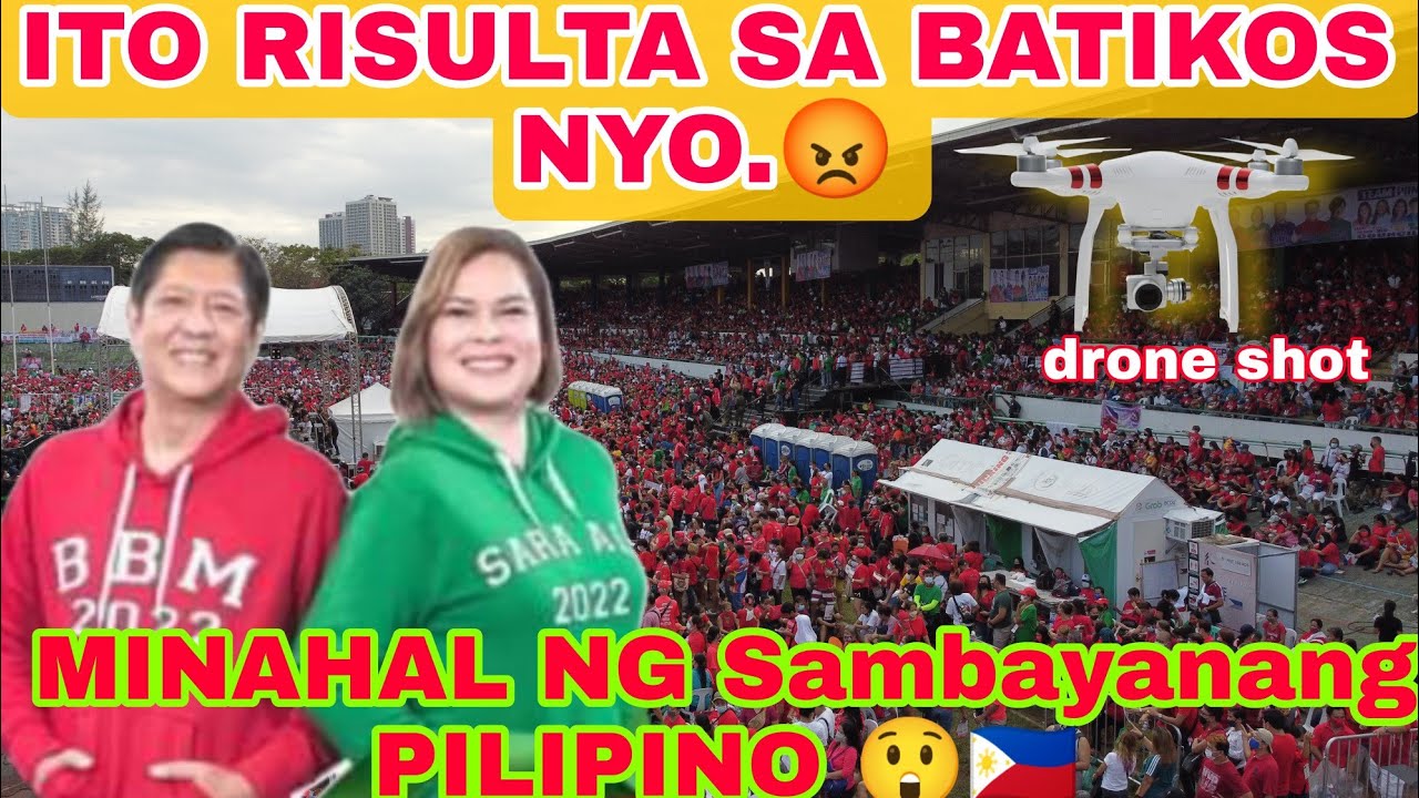BBMSARA PROCLAMATION RALLY AMORANTO SPORTS COMPLEX DRONE SHOT 😲 - YouTube
