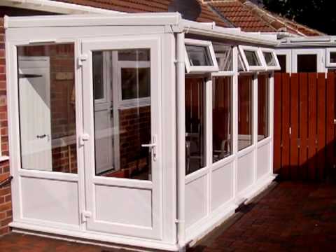 UPVC lean to solid panels conservatory, Teesside, near Guisborough ...