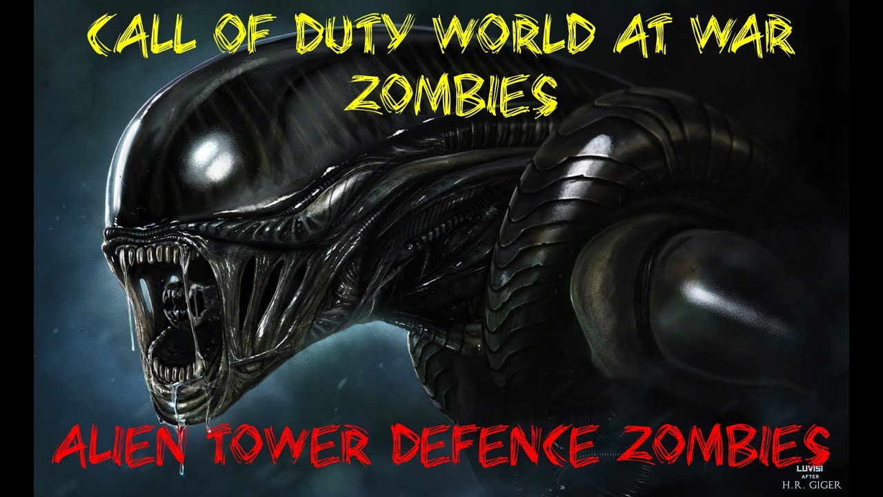 COD WAW Modded Zombies, Alien Tower Defence, Aliens, Spam Pistols - YouTube