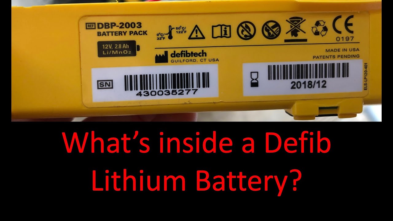 Opening up a Defibtech Lifeline View Defib Lithium Battery Pack - YouTube
