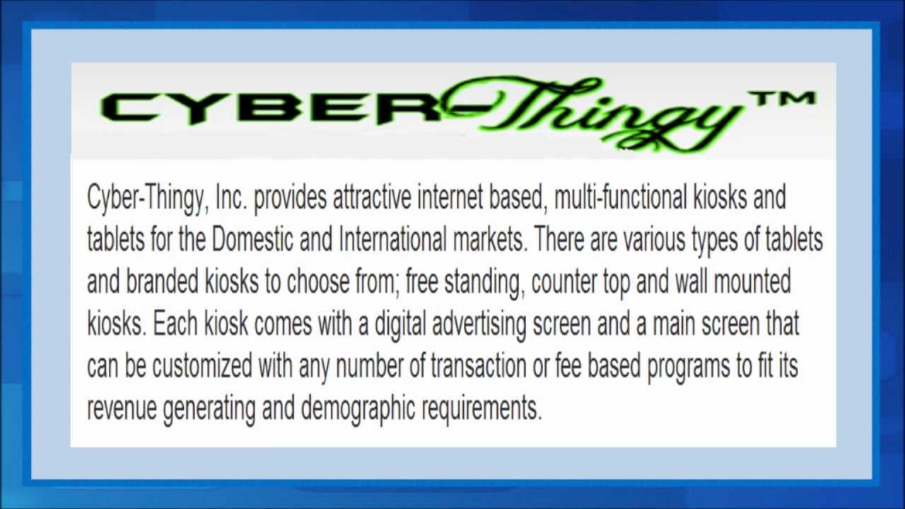 CYBK - Cyber Kiosk Solutions, Inc. - YouTube