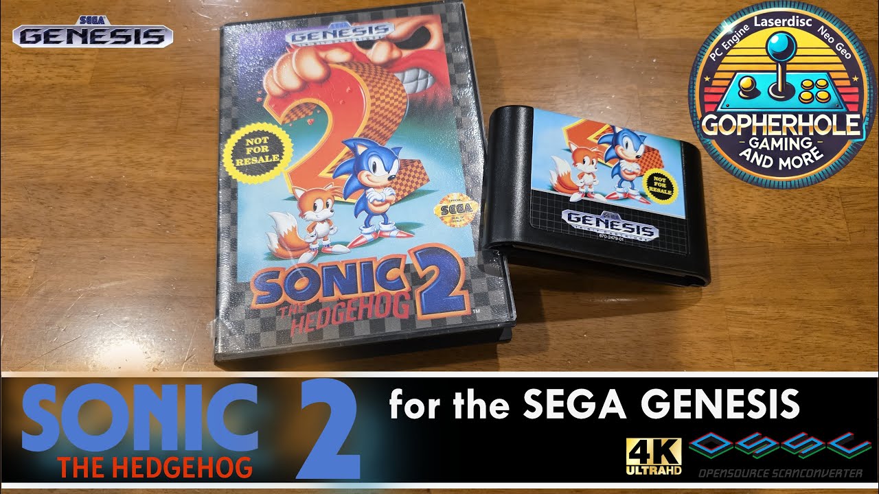 Sonic the Hedgehog 2 for the Sega Genesis upscaled to 1440p - YouTube