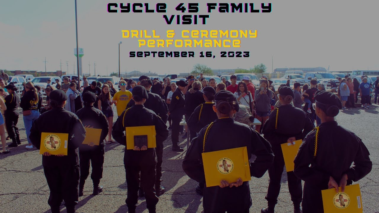 Cycle 45 Family Visit Drill & Ceremony Performance - YouTube