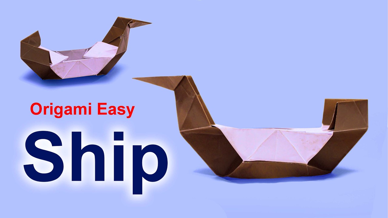 Epic Origami Ship Tutorial - Learn to Fold a Mini Masterpiece - YouTube